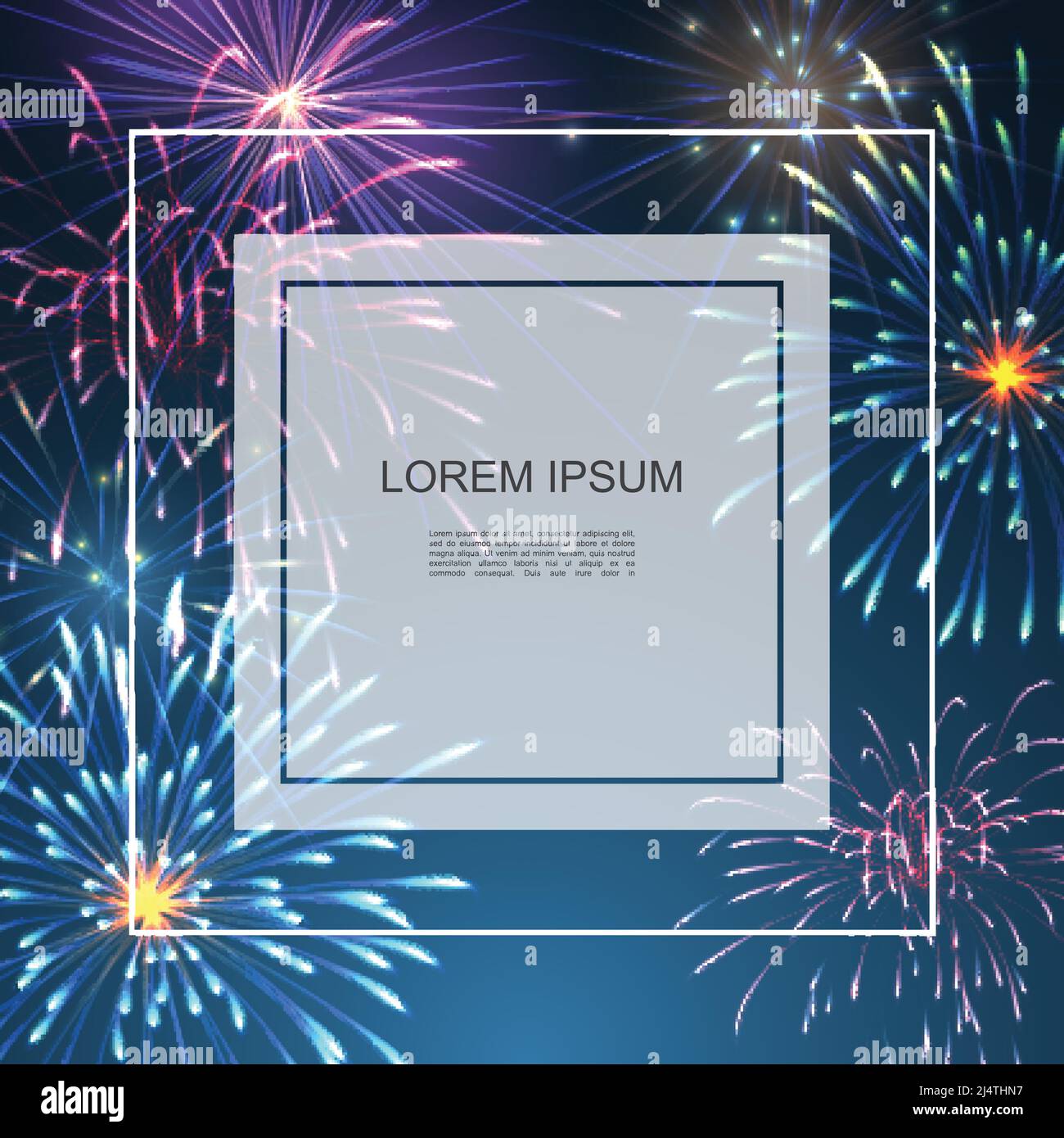 Celebration colorful bright background with frame for text and ...