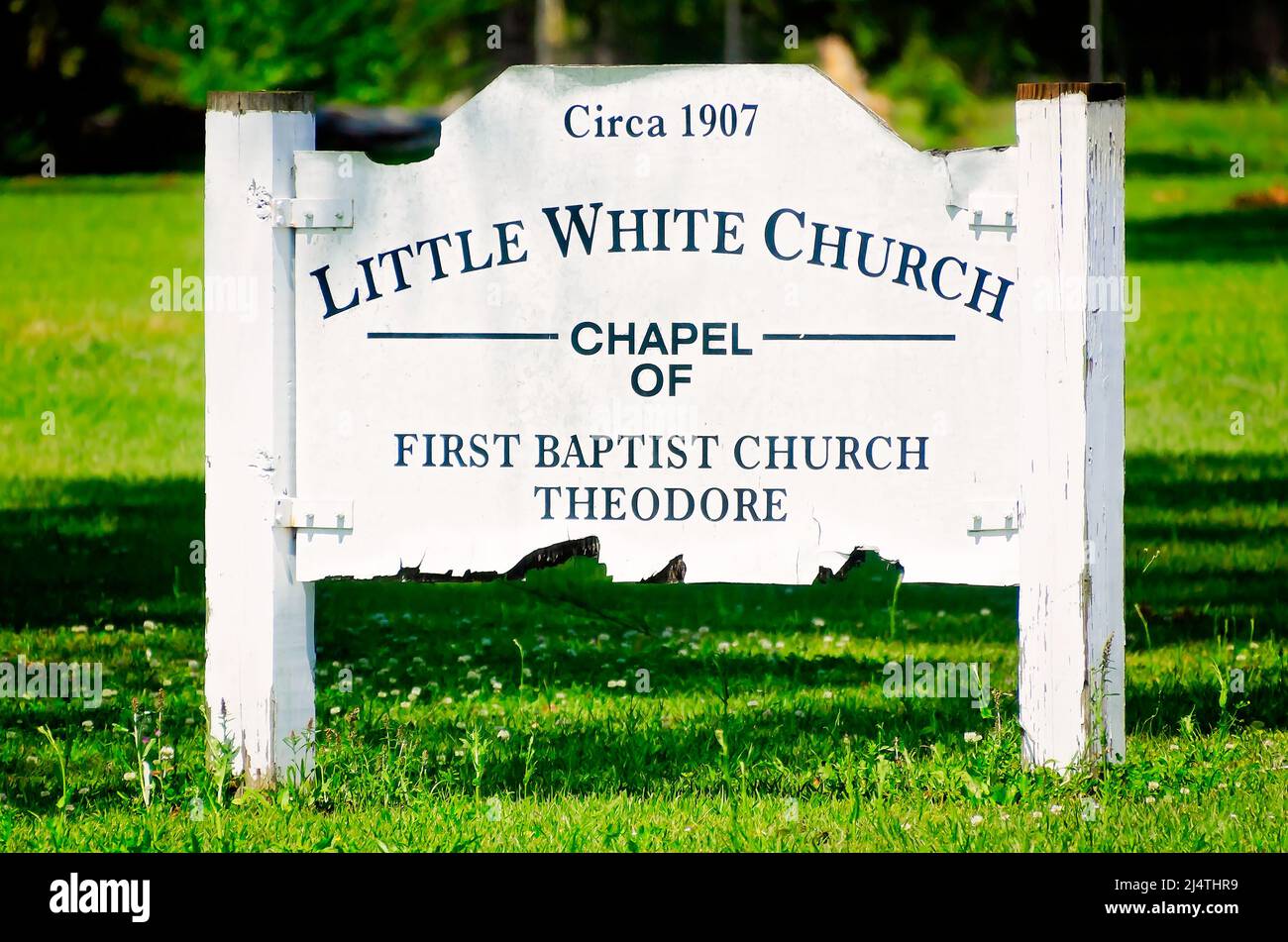 Old first baptist church sign hi-res stock photography and images - Alamy