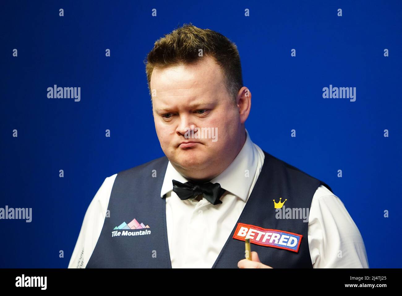 England's Shaun Murphy in action against Scotland's Stephen Maguire ...