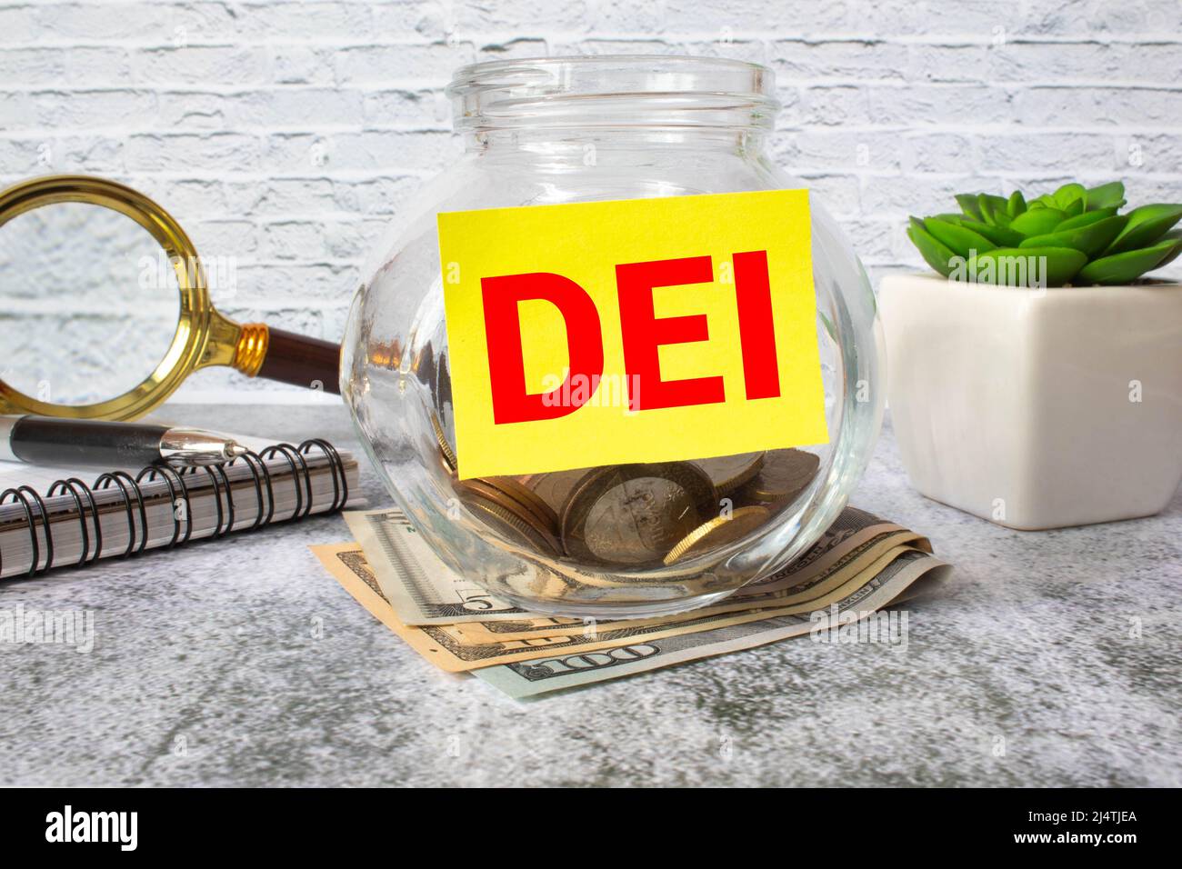 Diversity, equity, inclusion DEI symbol. Words DEI, diversity, equity ...