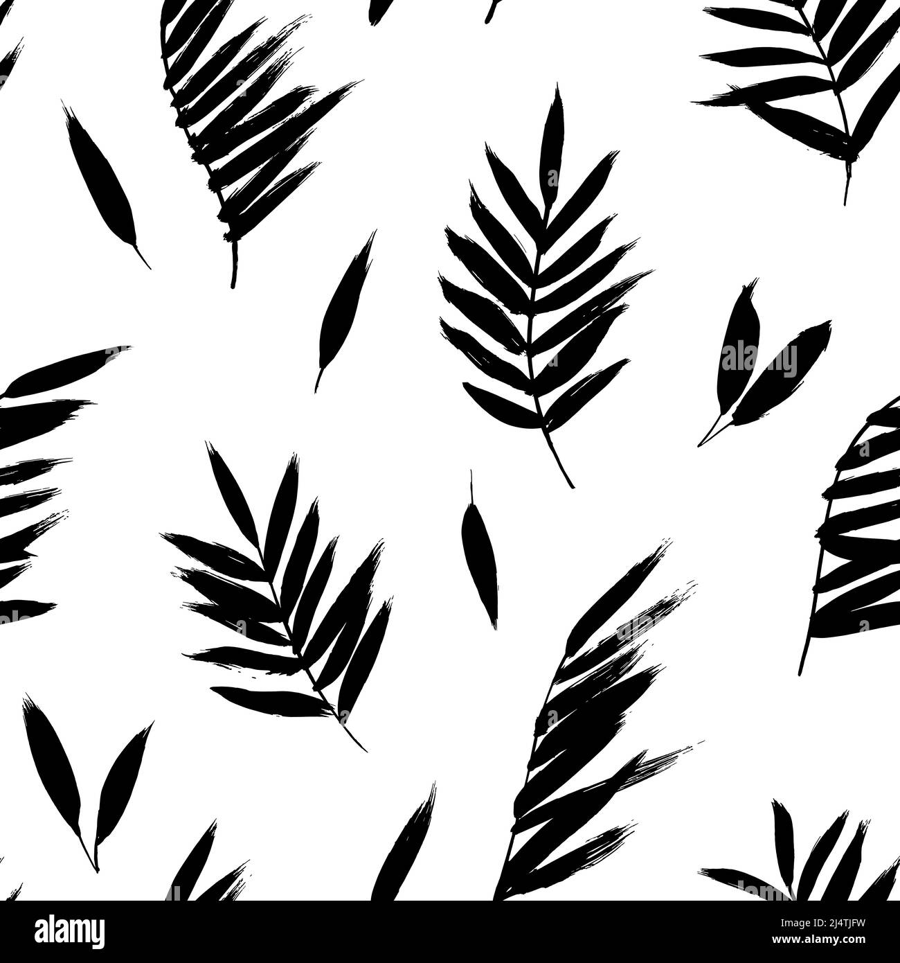 Seamless palm leaves tropical Cut Out Stock Images & Pictures - Alamy