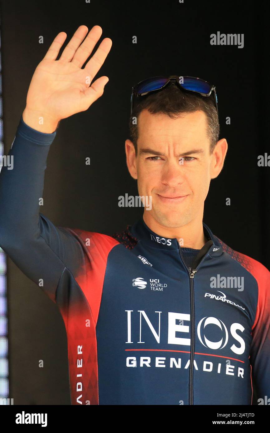 17th 4 2022; Cles, Italy; 2022 UCI Tour of the Alps., Richie Porte ...