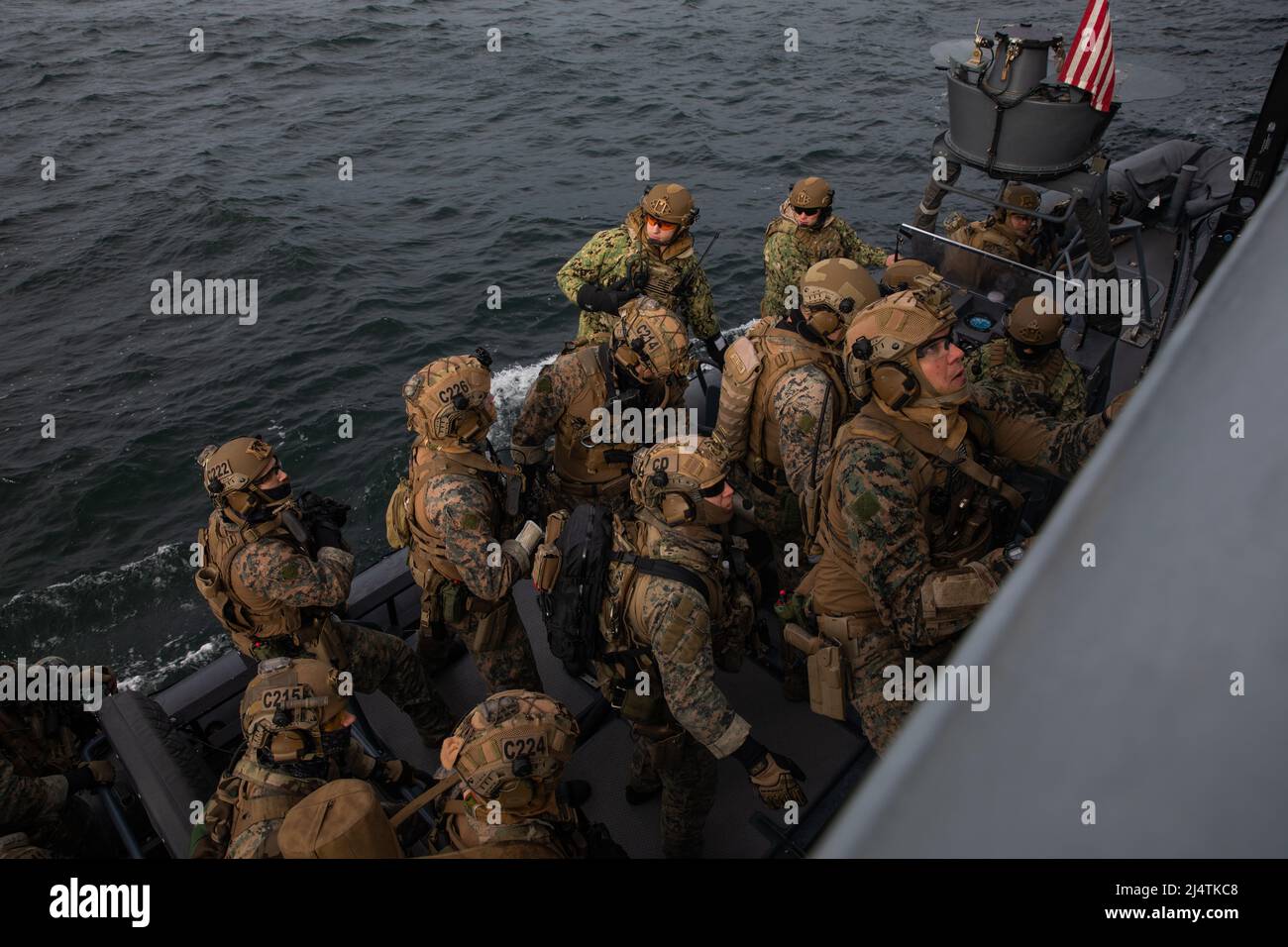 U.S. Marines from Charlie Company, 2nd Reconnaissance Battalion ...