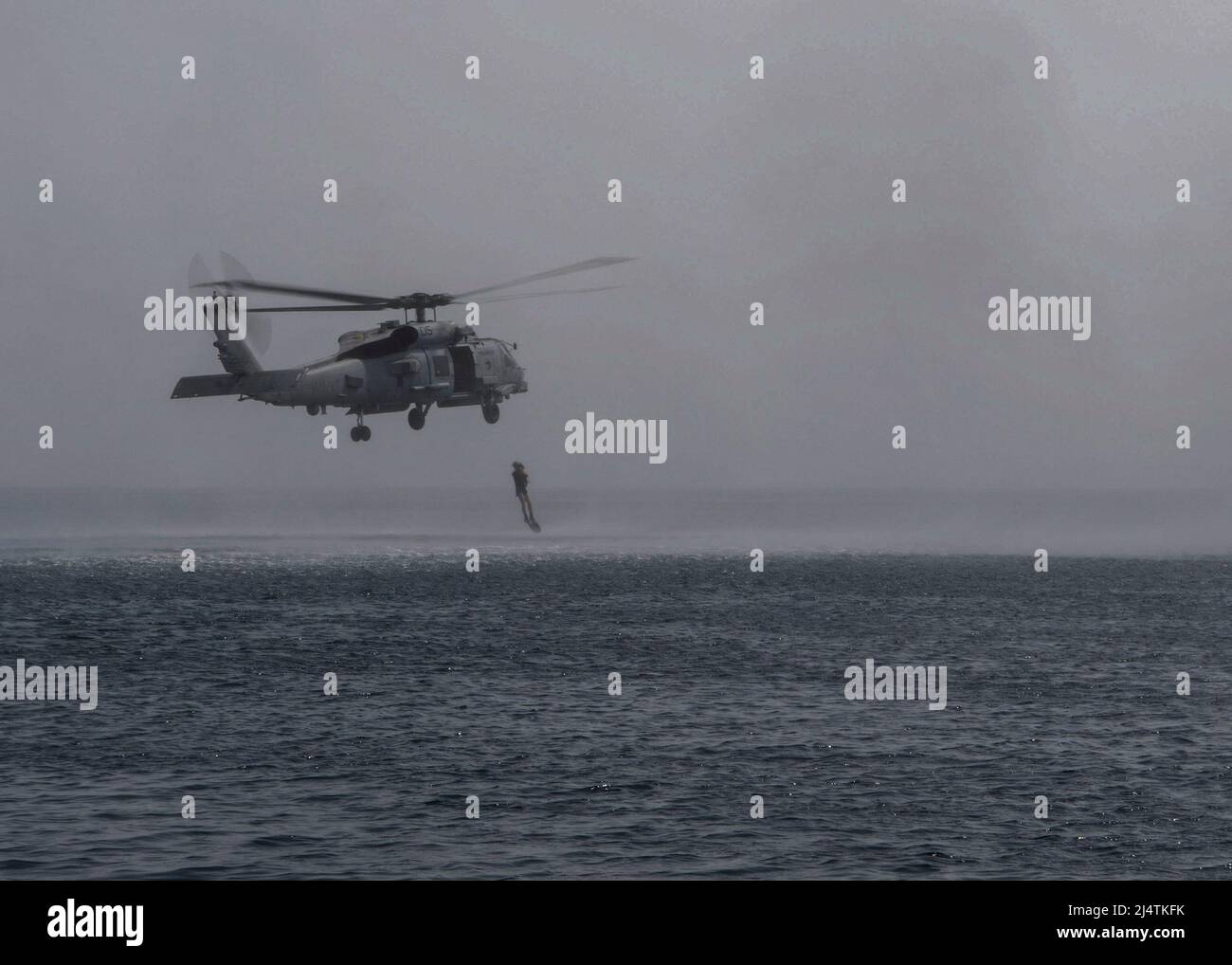 GULF OF OMAN (April 15, 2022) An MH-60R Sea Hawk helicopter, attached ...