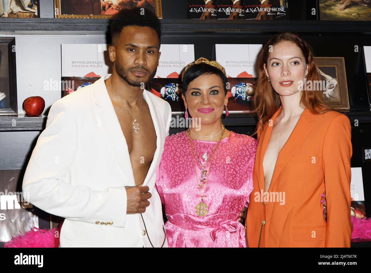 Paris, France. 16th Apr, 2022. Sony, Matilda Kahn and Maëlle Canals ...