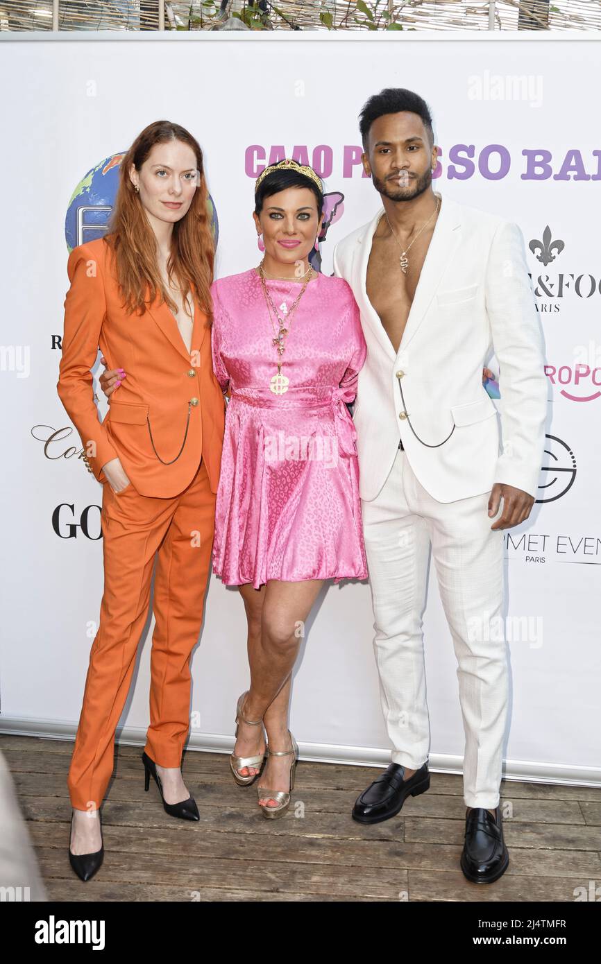 Paris, France. 16th Apr, 2022. Maëlle Canals, Matilda Kahn and Sony ...