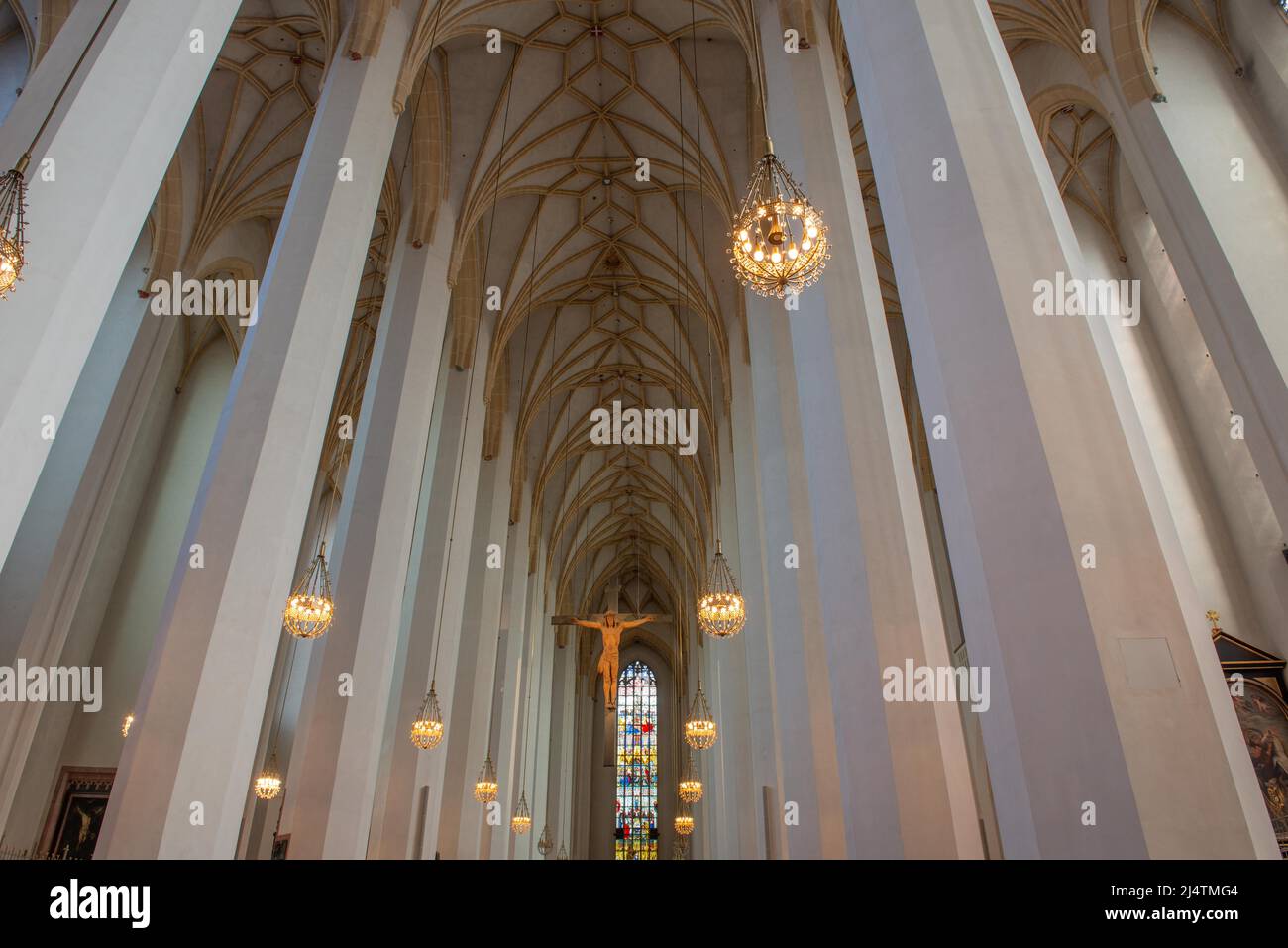 Munich Germany July 29 2020:TGothic church dating from the 14th century ...