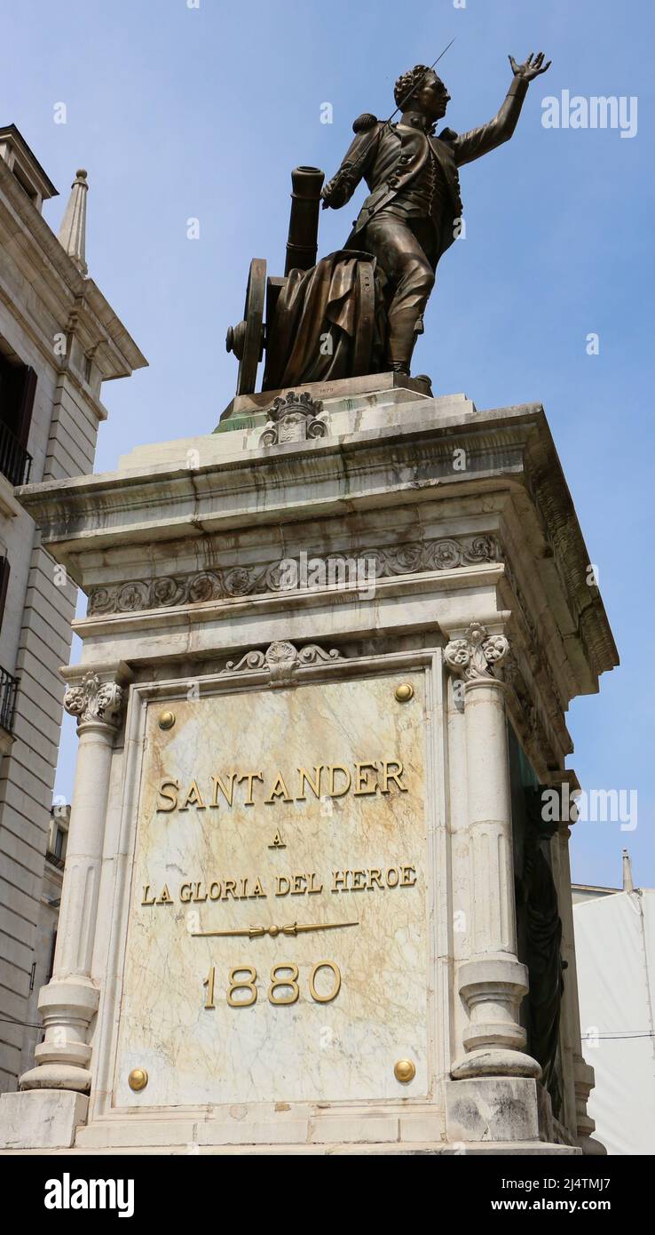 Statue pedro velarde hero spanish hi-res stock photography and images ...