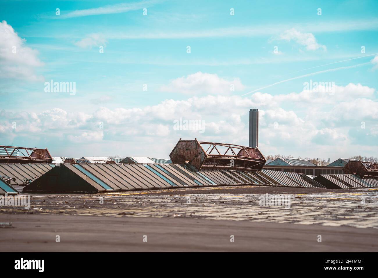 Industrial concrete and metal tower hi-res stock photography and images ...