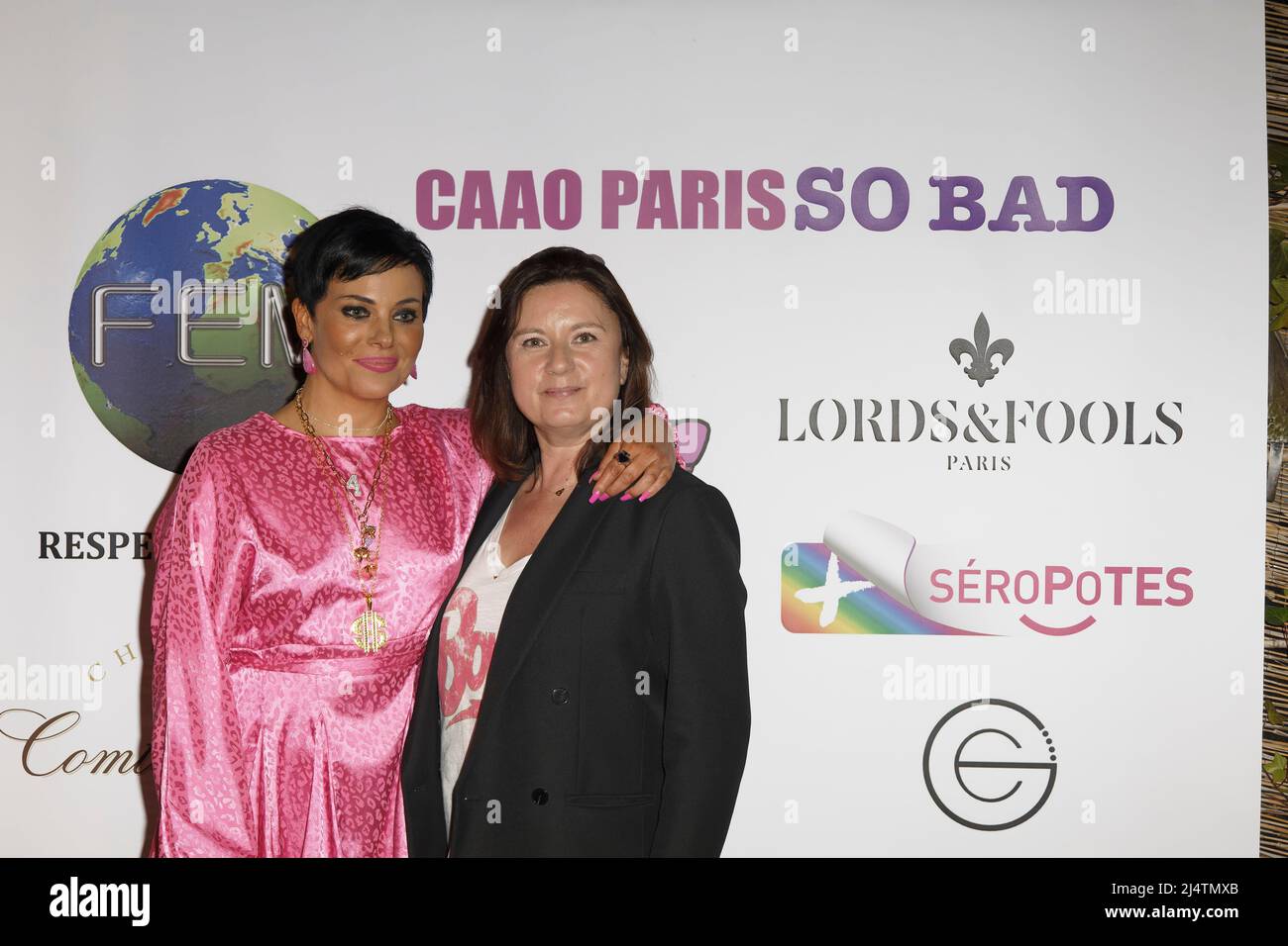 Paris, France. 16th Apr, 2022. Matilda Kahn and a guest attend the "SO ...