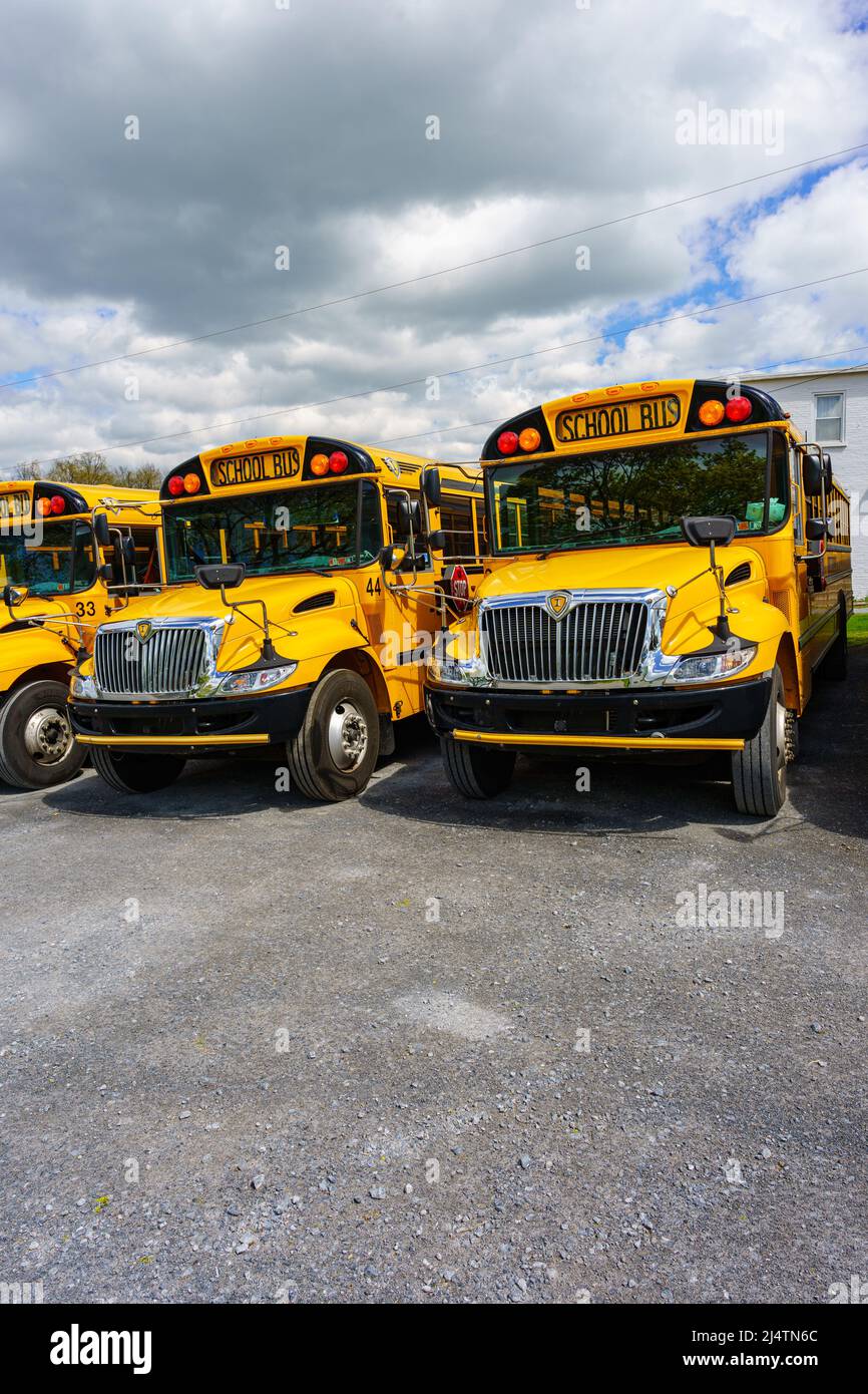Rothsville, PA, USA - April 17, 2022: A close-up view of a parked ...