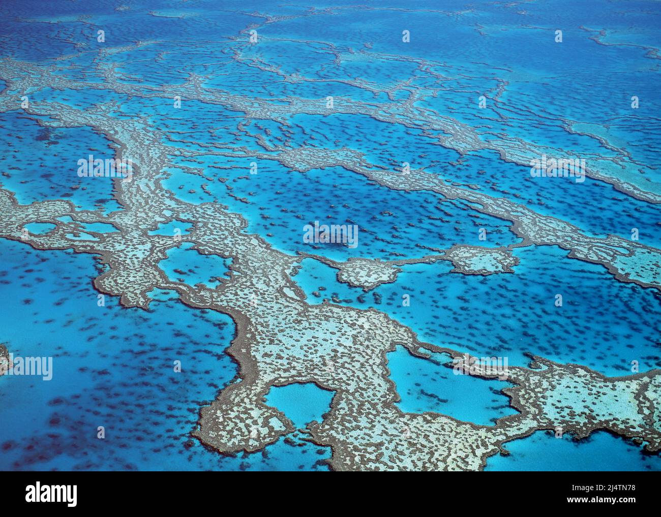 Aerial view of Hardy, reef, part of the Australian Great Barrier reef ...