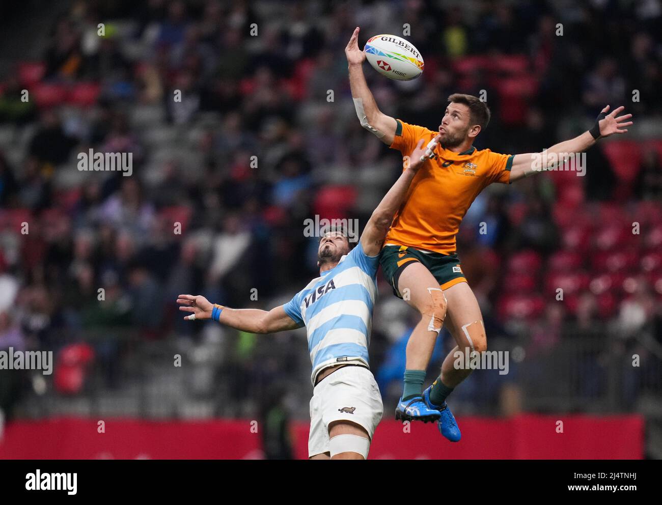 April 17, 2022, VANCOUVER, BC, CANADA: Argentina's German Schulz, left ...