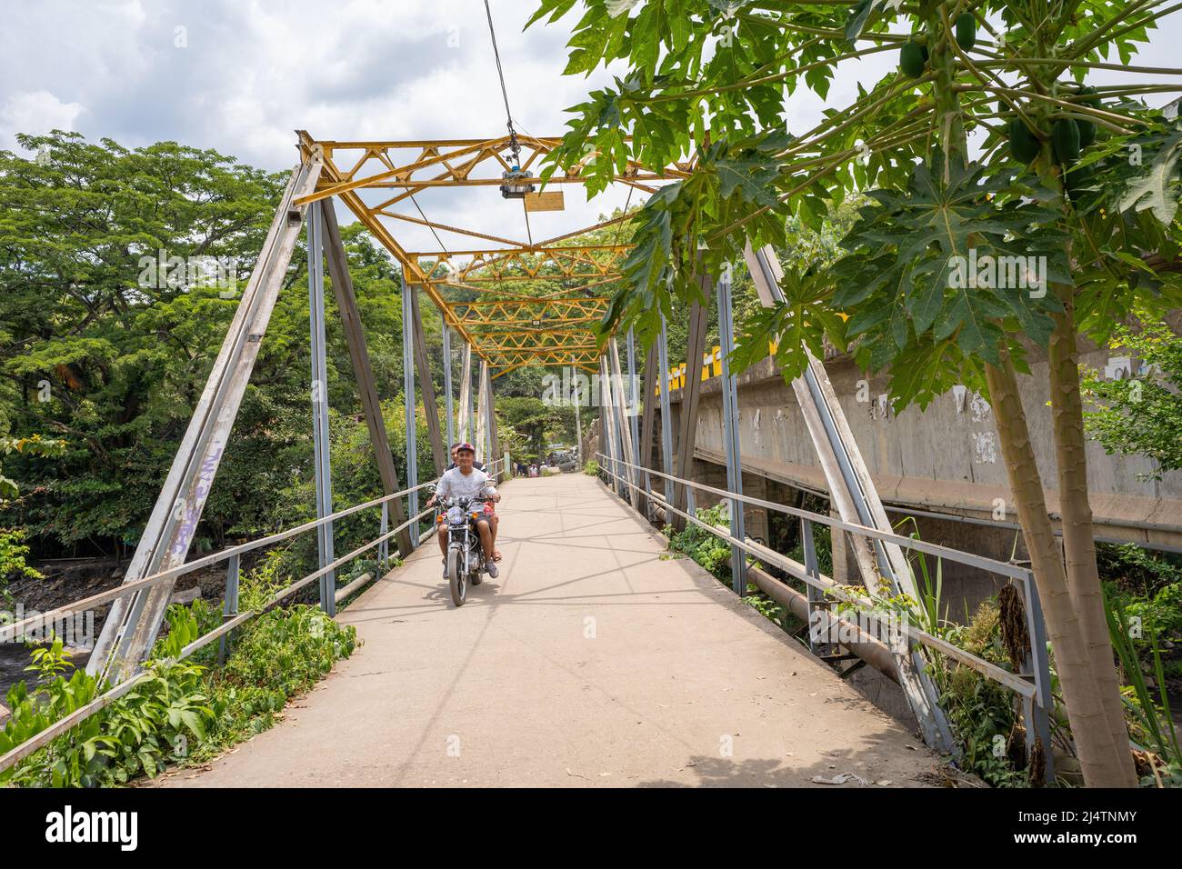 San Joaquin, La Mesa, Cundinamarca, Colombia, April 15, 2022. Bridge ...