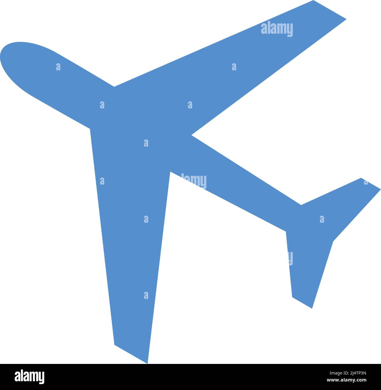 Illustration Airplane in Flight Stock Vector Image & Art - Alamy