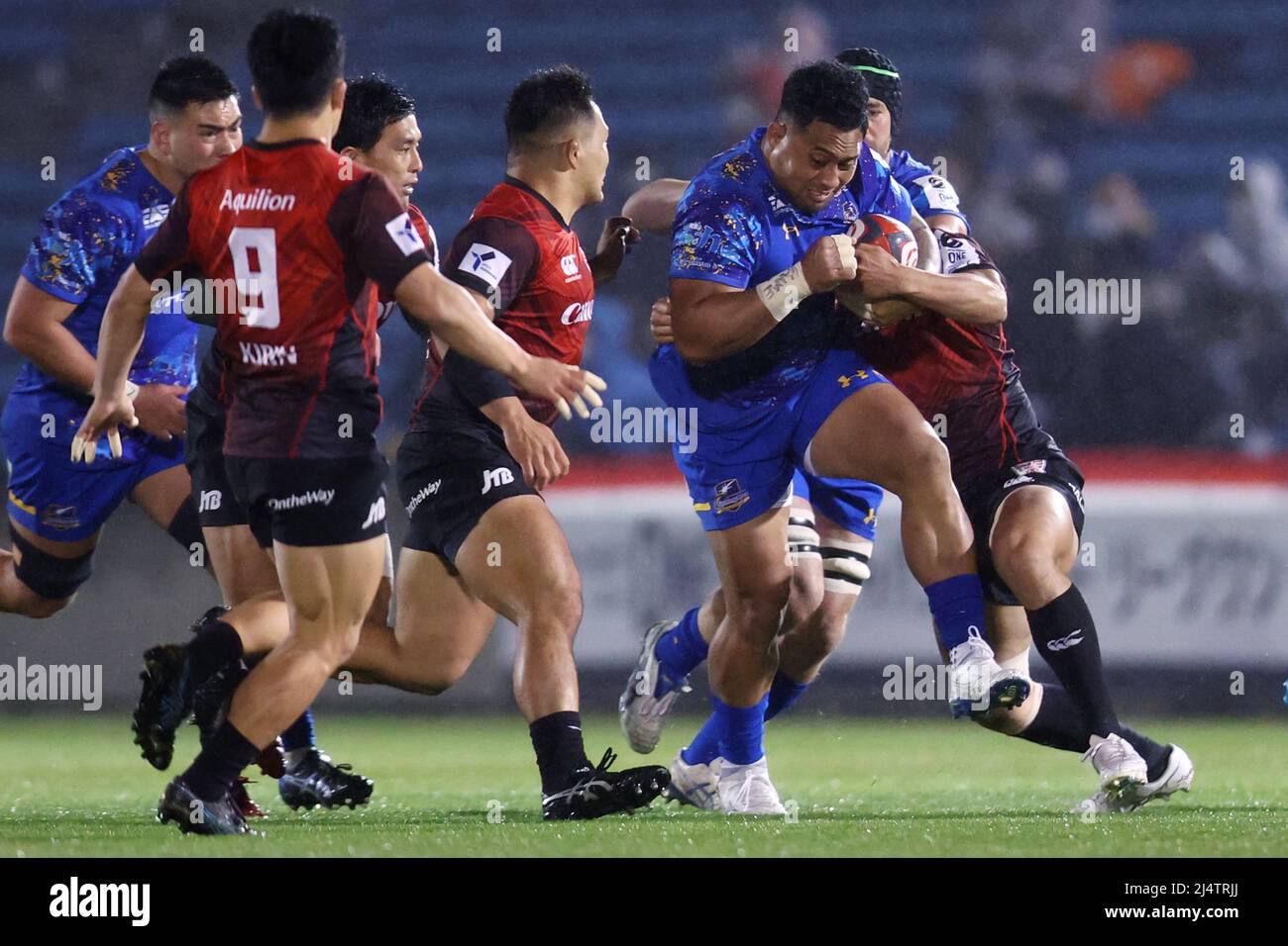 Tokyo, Japan. 15th Apr, 2022. Tone Tukufuka (NTT) Rugby : 2022 Japan ...