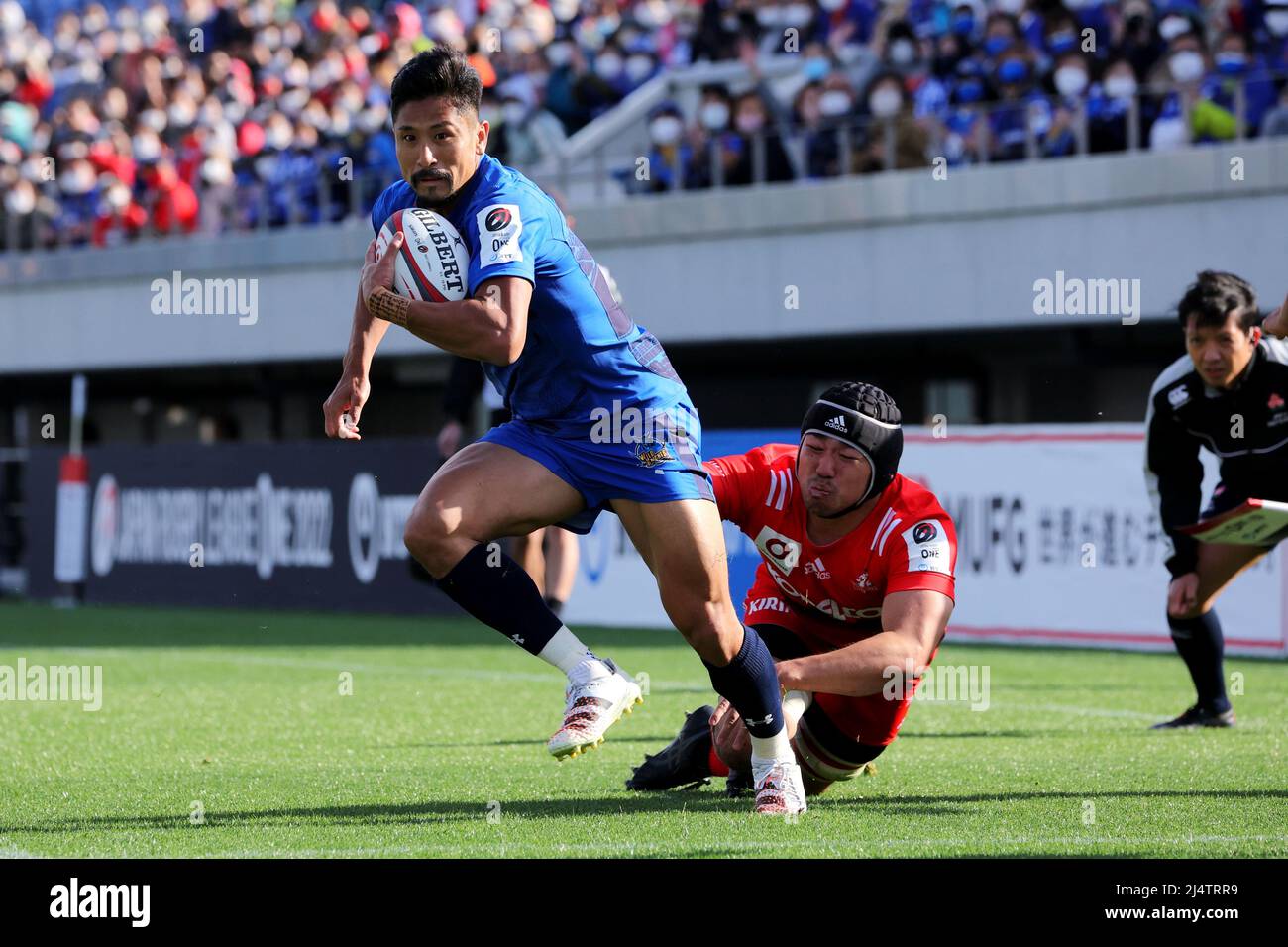 Kumagaya Rugby Stadium, Saitama, Japan. 16th Apr, 2022. Keisuke Uchida ...
