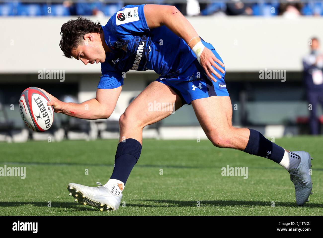 Kumagaya Rugby Stadium, Saitama, Japan. 16th Apr, 2022. Dylan Riley ...