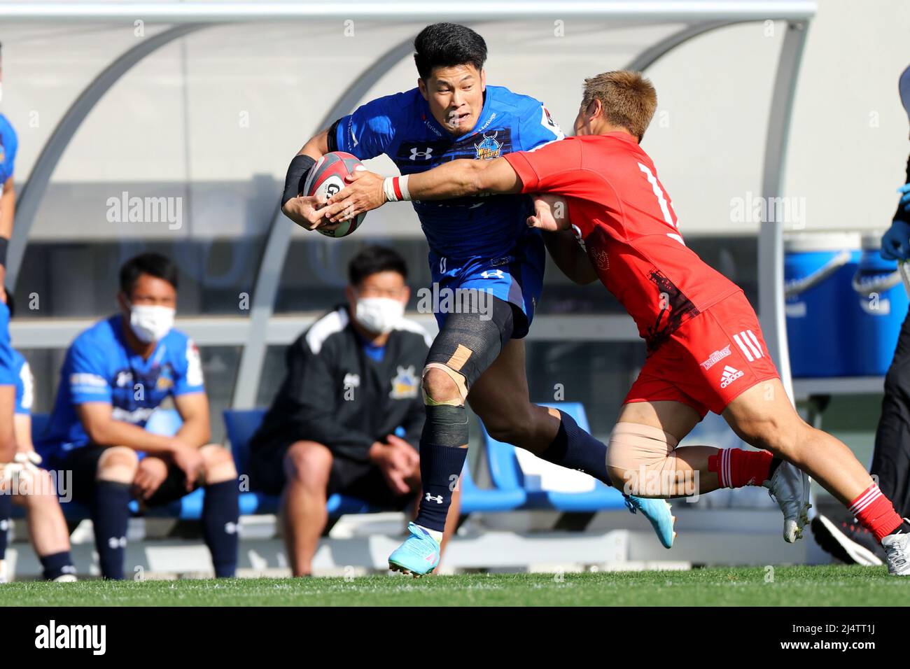 Kumagaya Rugby Stadium, Saitama, Japan. 16th Apr, 2022. Ryuji Noguchi ...