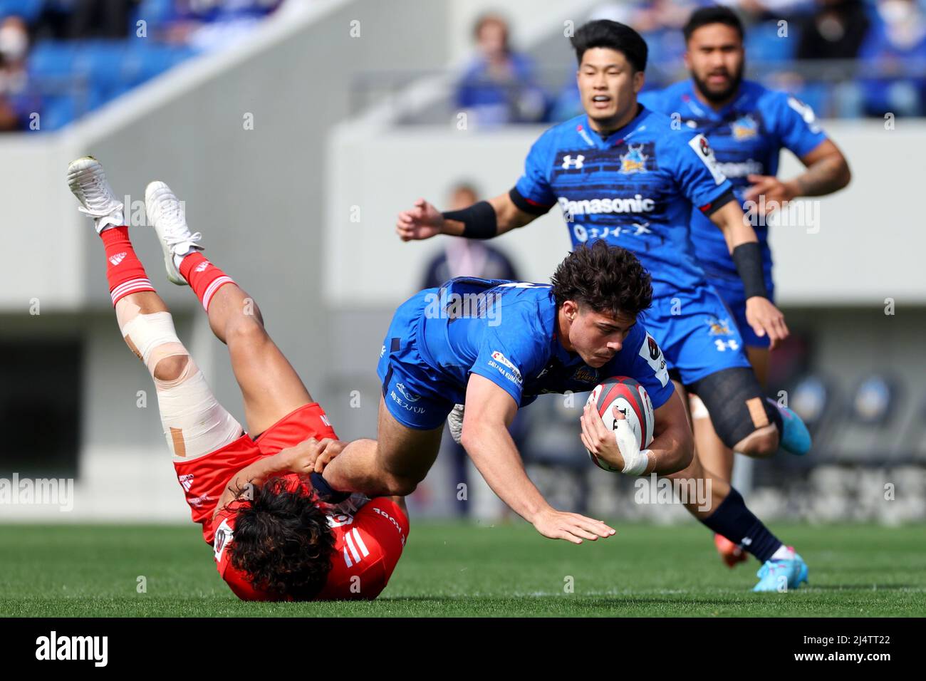 Kumagaya Rugby Stadium, Saitama, Japan. 16th Apr, 2022. Dylan Riley ...