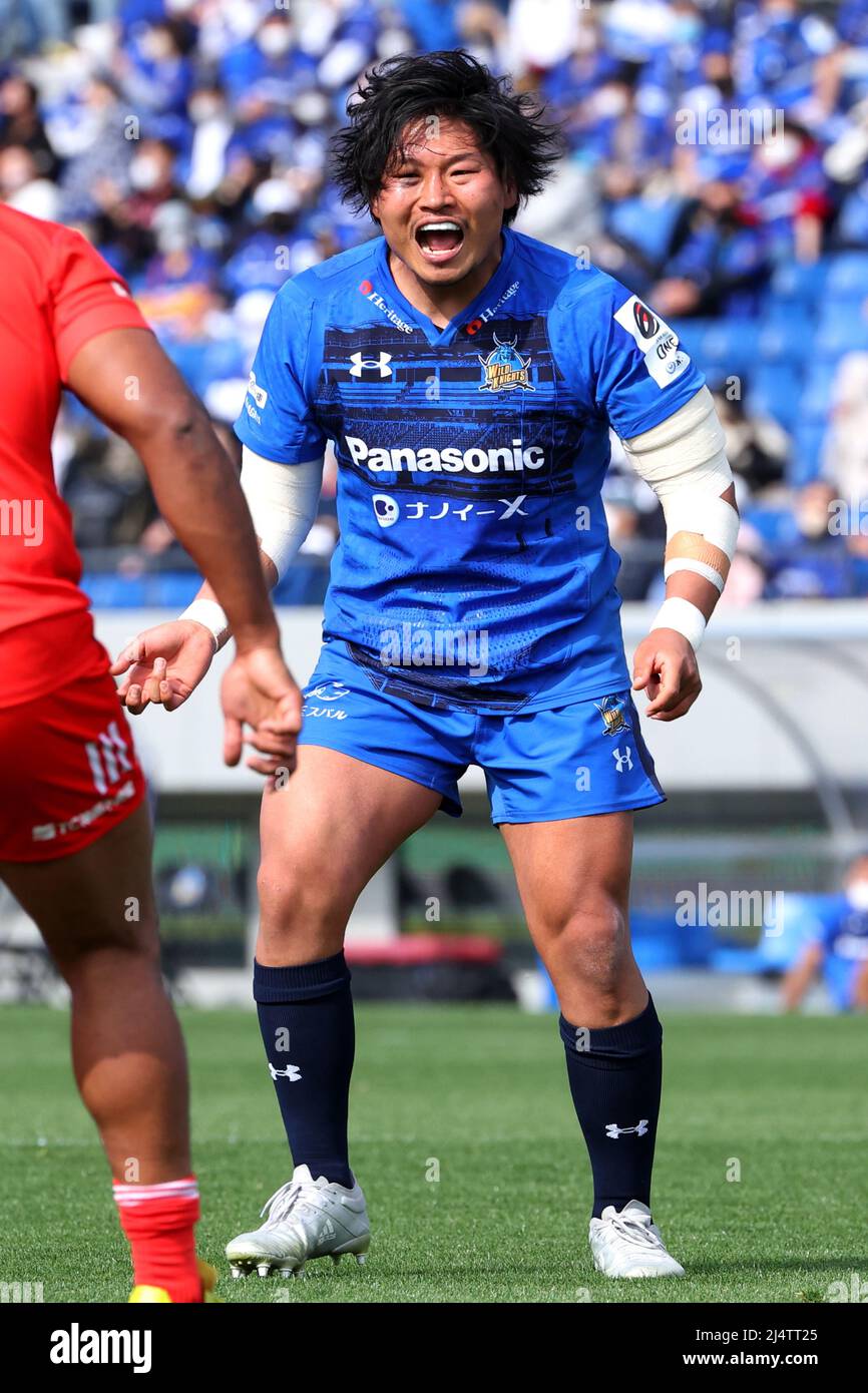 Kumagaya Rugby Stadium, Saitama, Japan. 16th Apr, 2022. Keita Inagaki ...