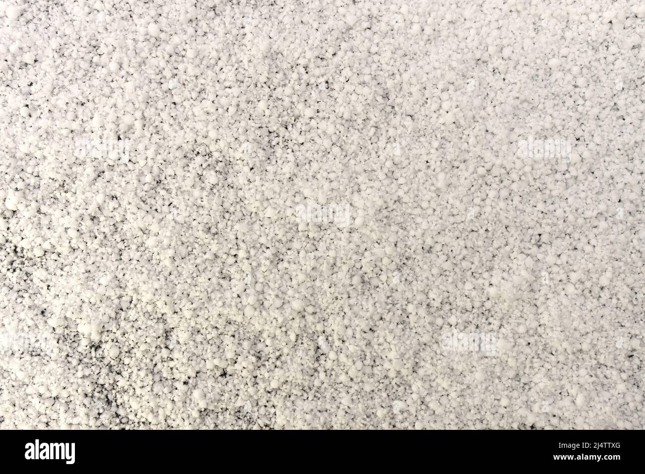 Full Frame Flatlay of A Thin Fresh Layer of Graupel Snow Stock Photo ...