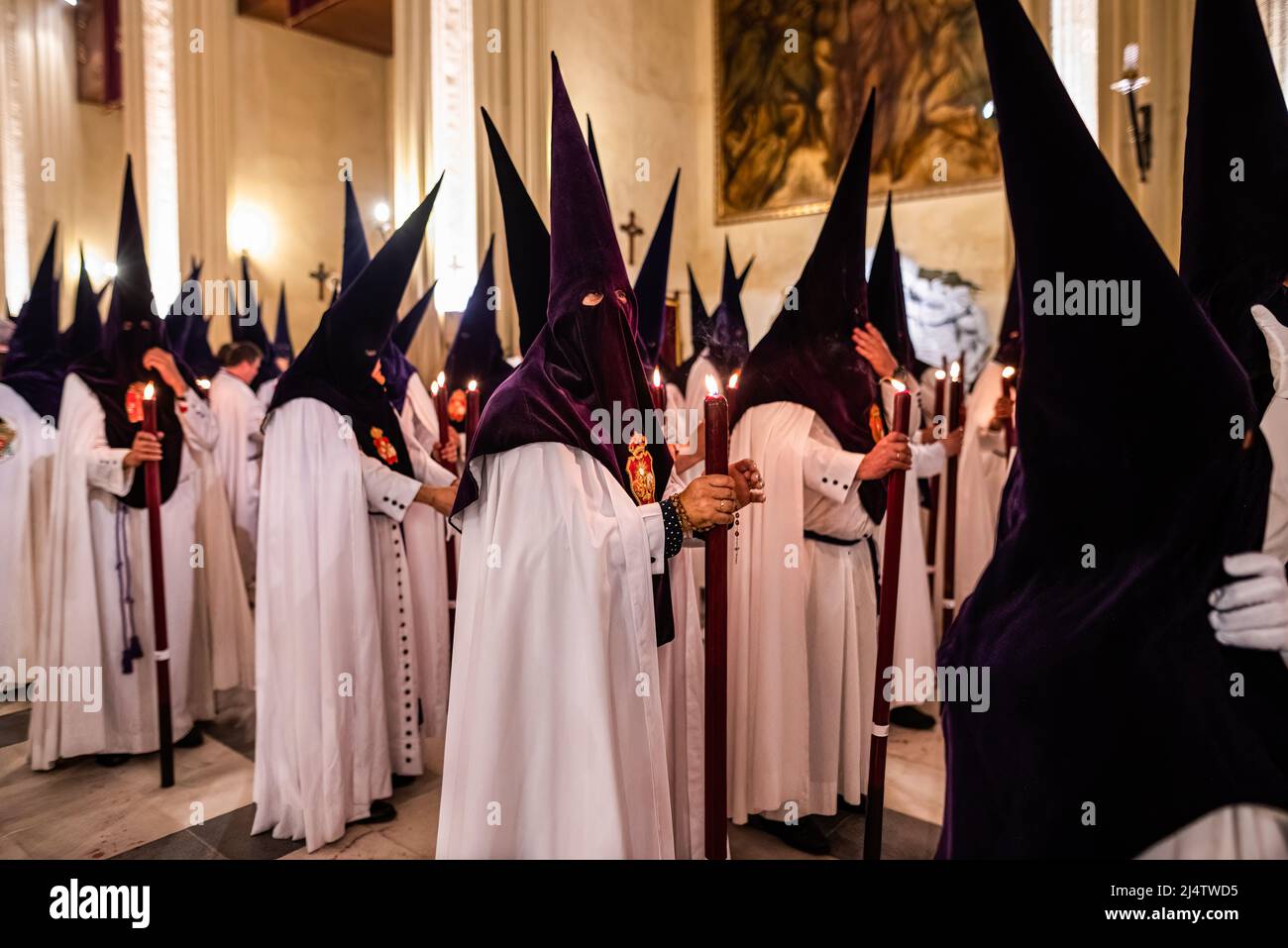 Seville, Spain. 15th Apr, 2022. Gypsy brotherhood Penitents (Hermandad ...