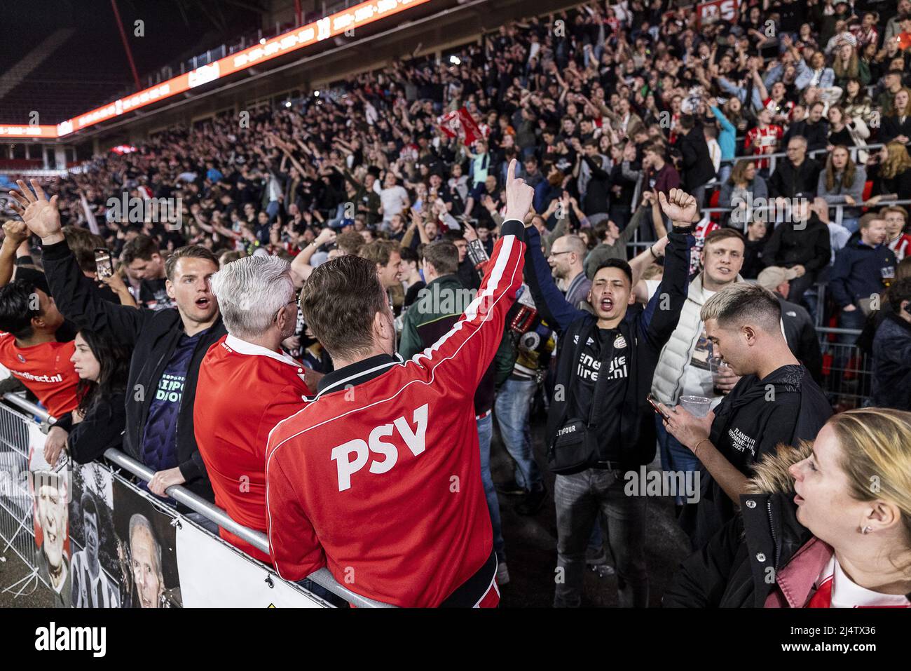 EINDHOVEN, Tribute PSV Players, 17-04-2022. Tribute of PSV Players ...