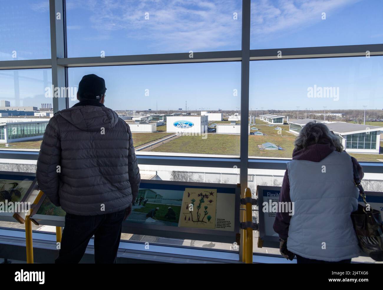 customers on the The Ford Motor Company River Rouge automobile factory ...