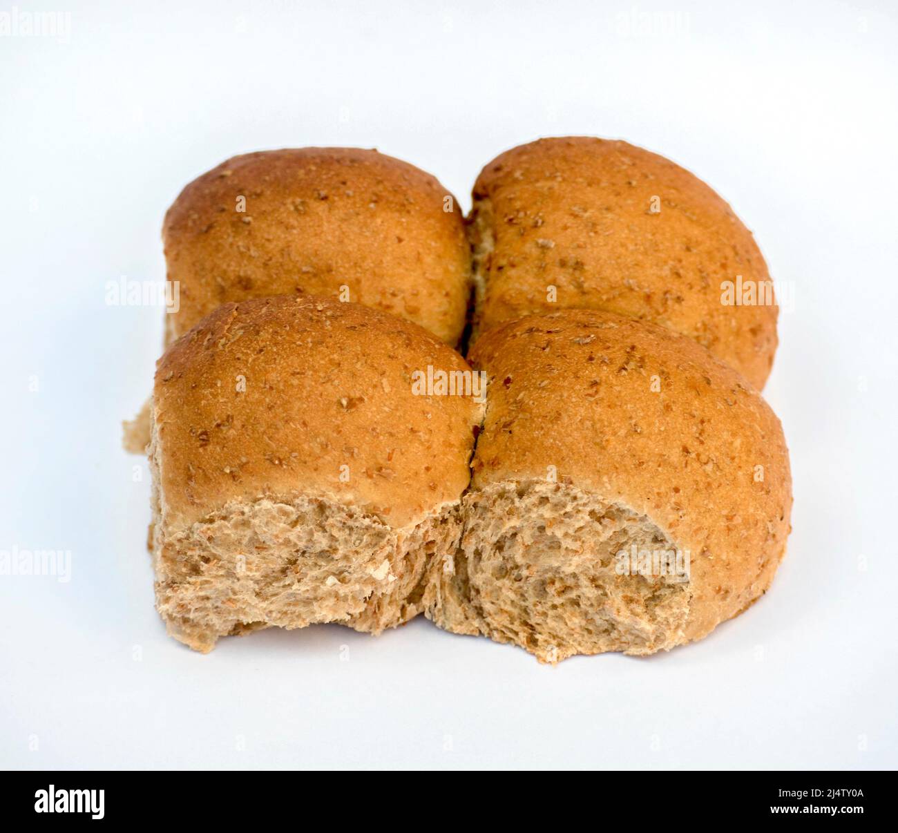 bran bread on white background Stock Photo - Alamy