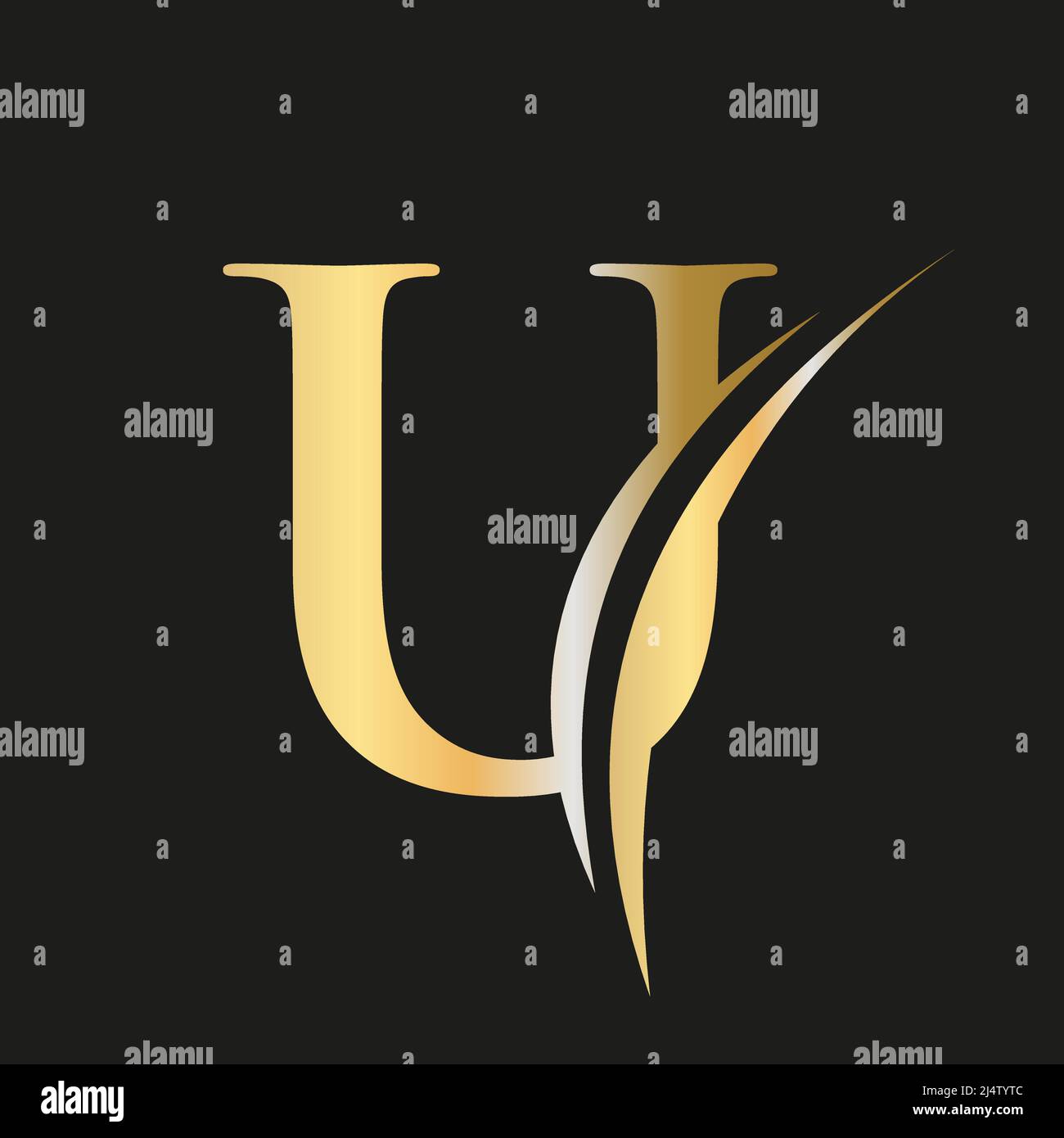 Premium Letter U Logo Design with water wave concept. U letter logo ...