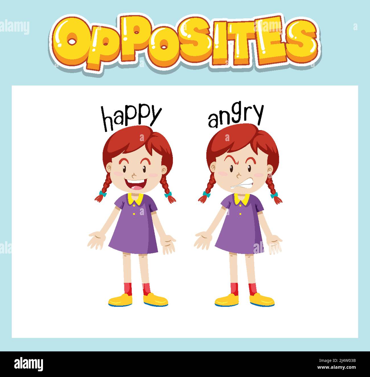 Cartoon illustration letter angry expression hi-res stock photography ...