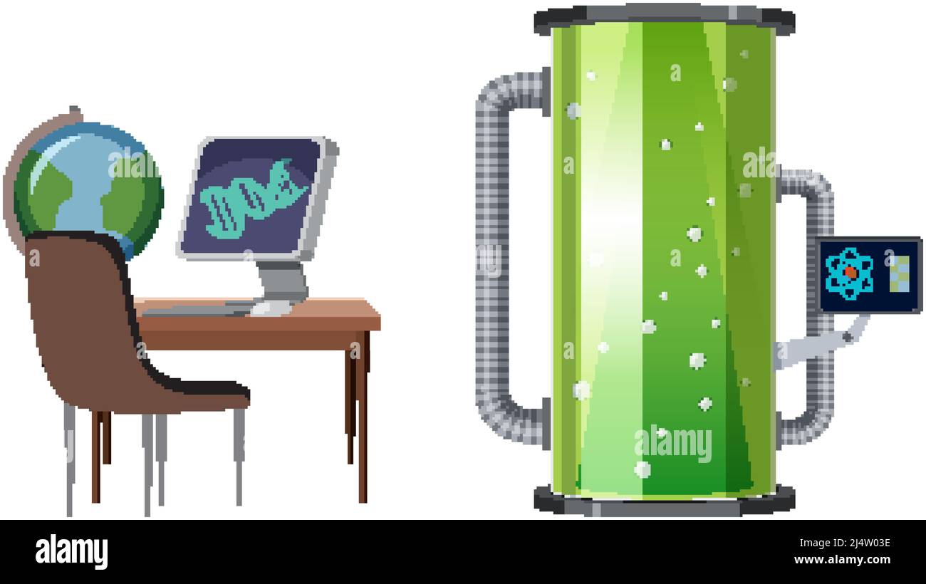 Cryonics capsule cartoon on white background illustration Stock Vector ...