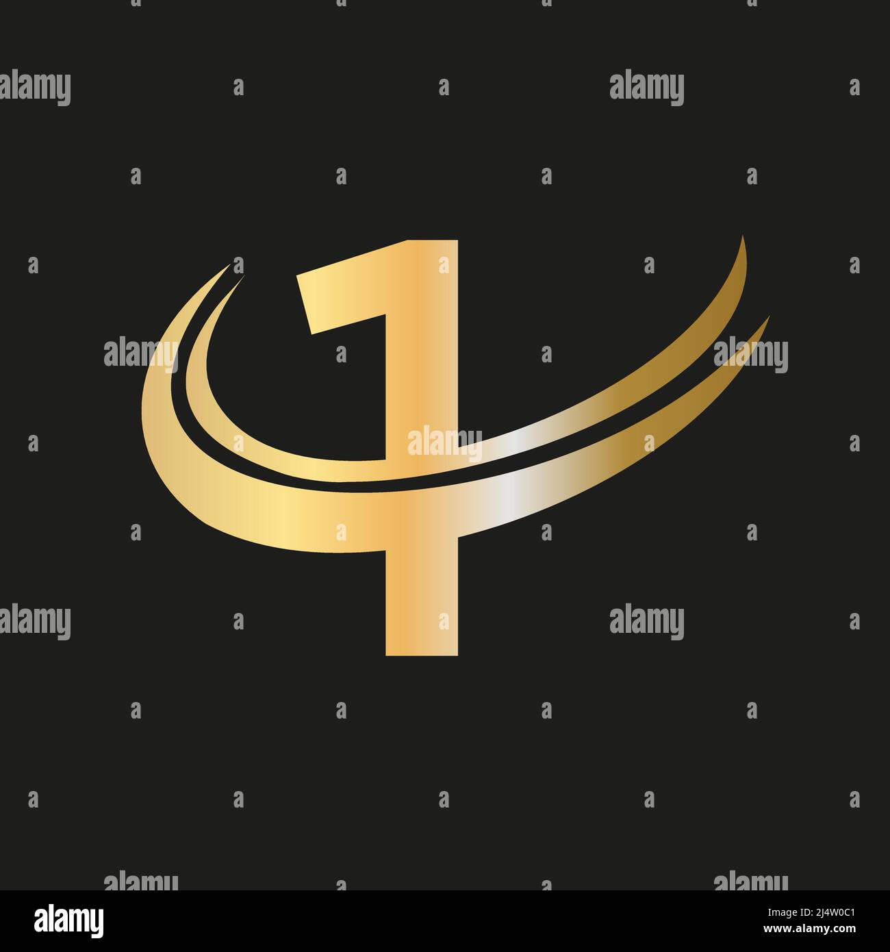 Elegant and stylish 1 logo design for your company. 1 letter logo ...