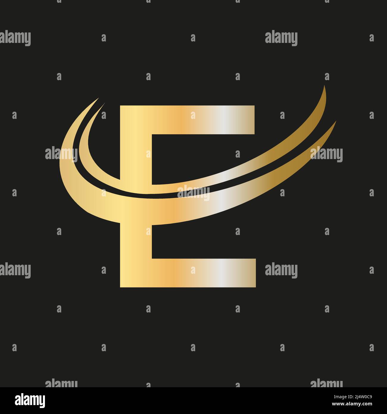 Elegant and stylish E logo design for your company. E letter logo ...