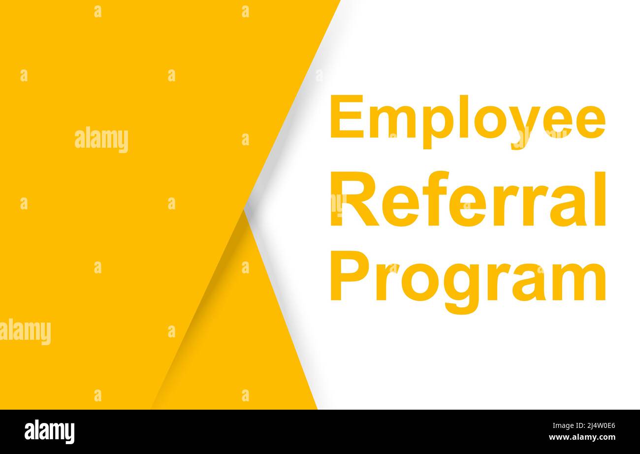 Employee referral program banner vector with copy space human resource ...