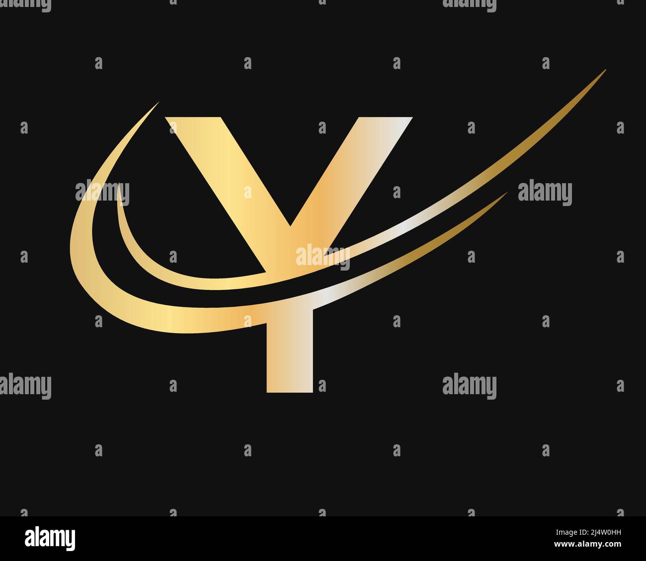 Modern Y letter type logo design vector template. Abstract letter Y ...