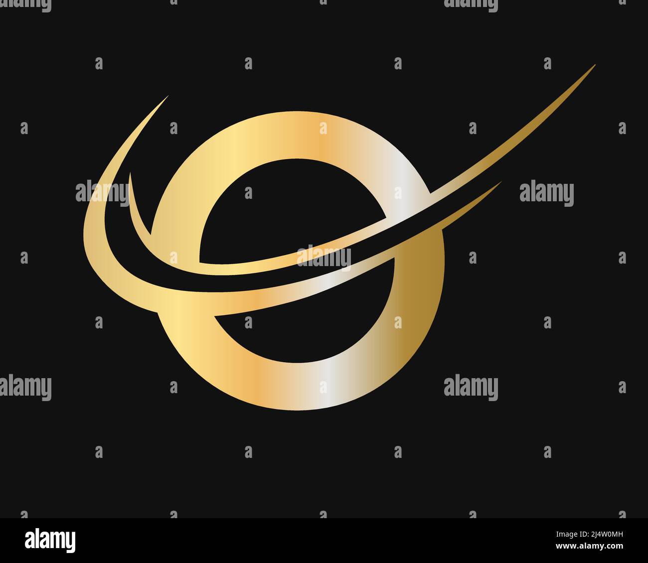 Modern O letter type logo design vector template. Abstract letter O ...