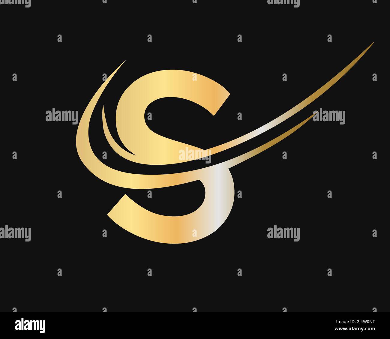 Modern S letter type logo design vector template. Abstract letter S ...