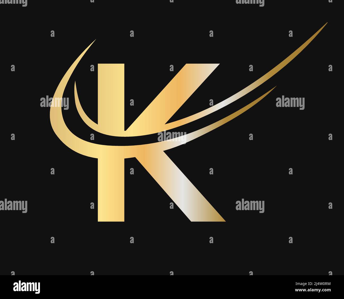 Modern K letter type logo design vector template. Abstract letter K ...
