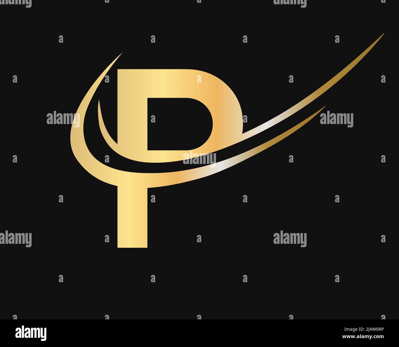 Modern P letter type logo design vector template. Abstract letter P ...
