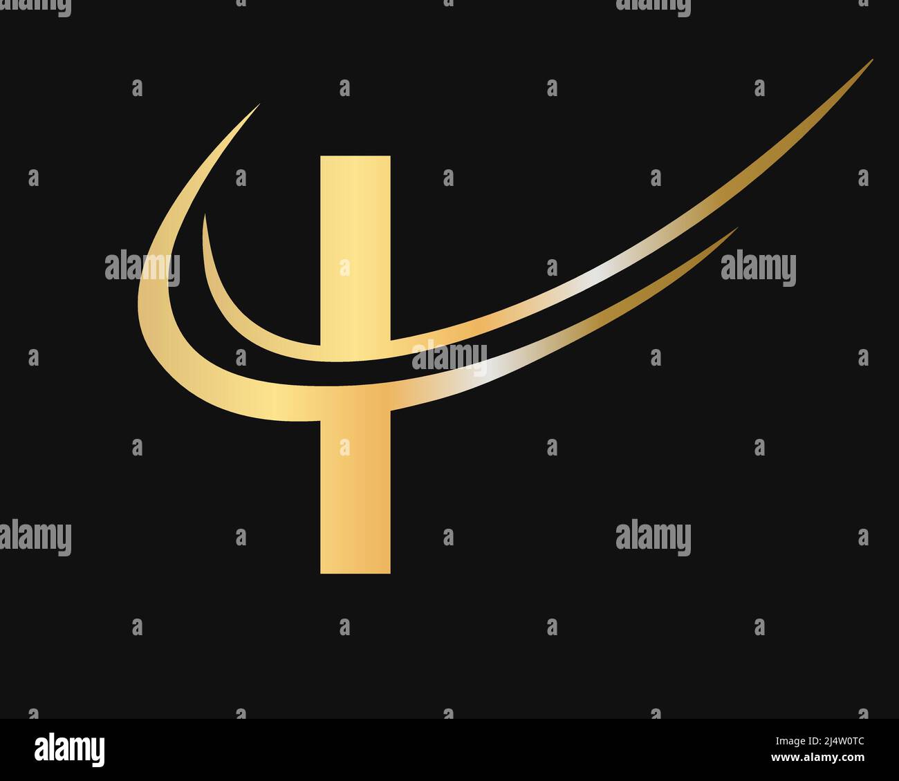 Modern I letter type logo design vector template. Abstract letter I ...