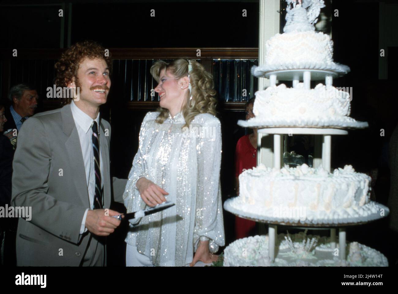 Debby Boone and David-James Carroll at the opening night party for ...
