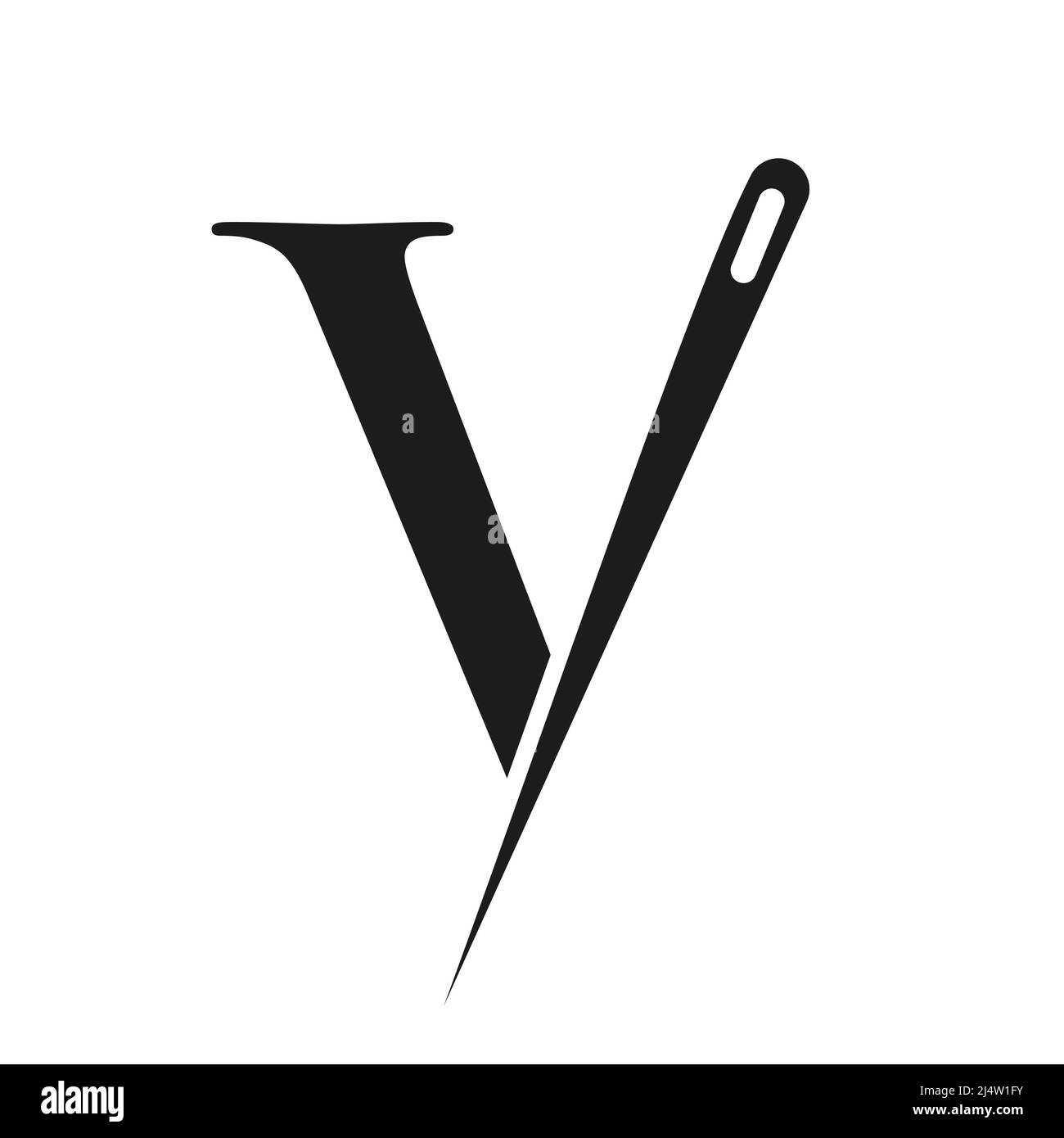 Initial Letter V Tailor Logo, Needle and Thread Combination for ...