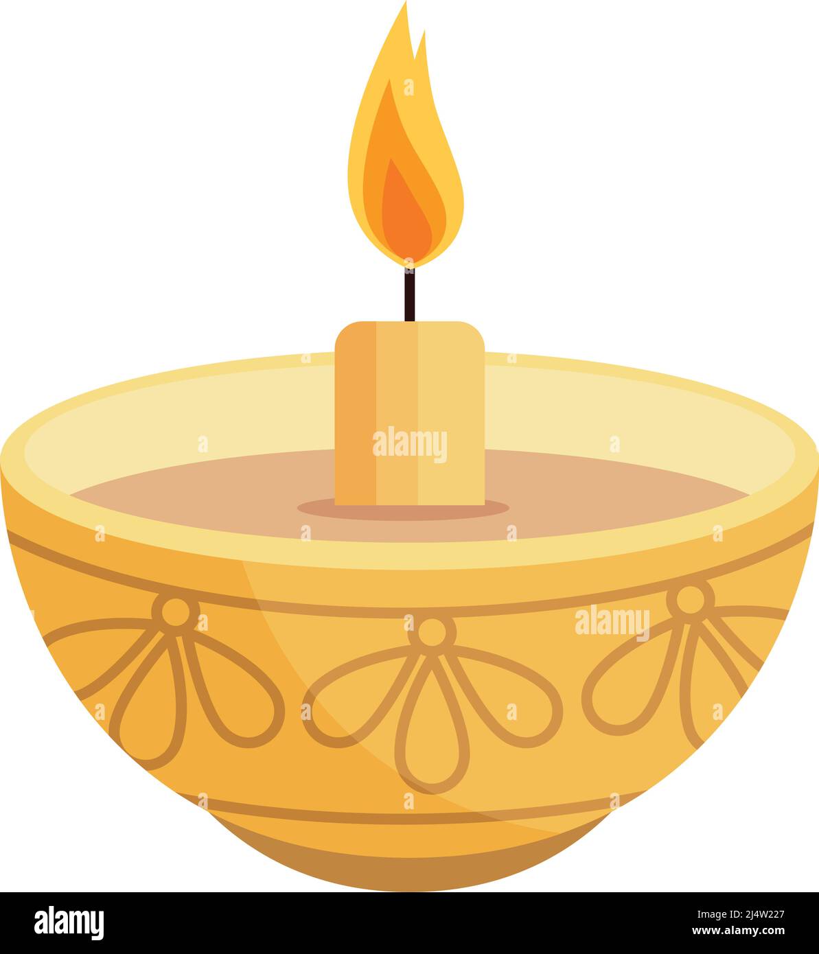 golden cup with candle Stock Vector Image & Art - Alamy