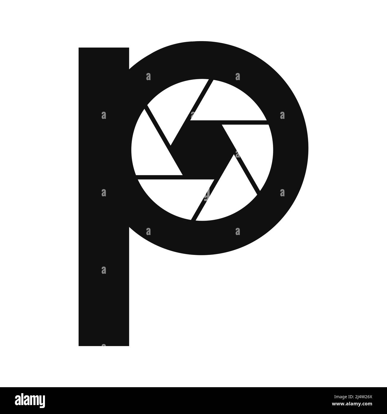 Initial Letter P Photography Logo Camera lens Concept. Photography Logo ...