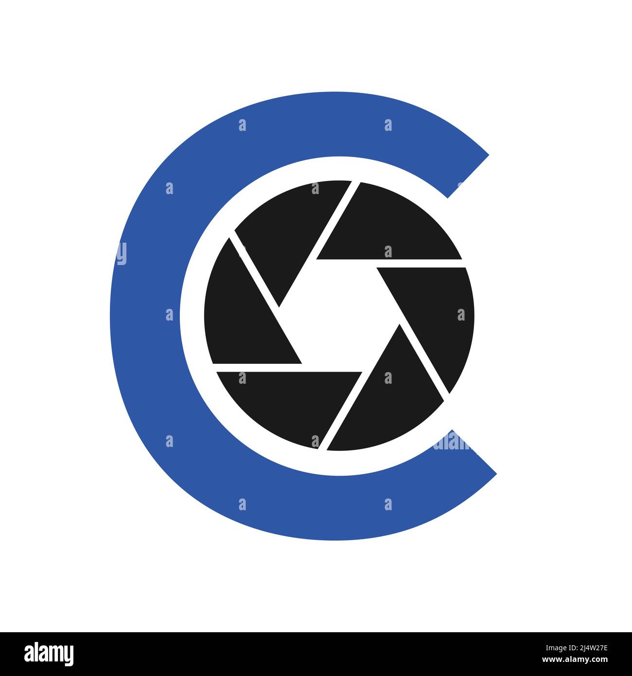 Initial Letter C Photography Logo Camera lens Concept. Photography Logo Combined C Letter Camera ...