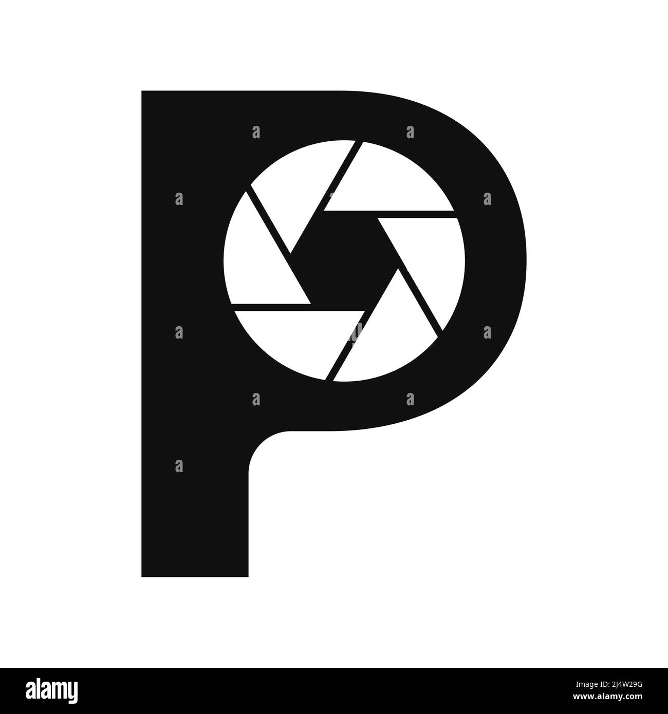 Initial Letter P Photography Logo Camera lens Concept. Photography Logo ...