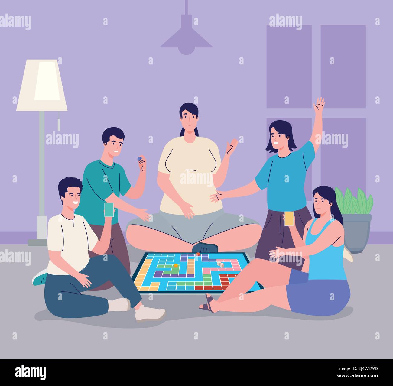 Playing parcheesi hi-res stock photography and images - Alamy