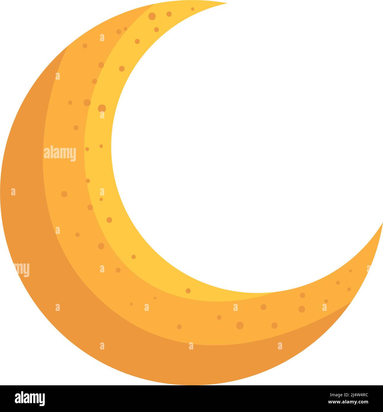 yellow crescent moon Stock Vector Image & Art - Alamy